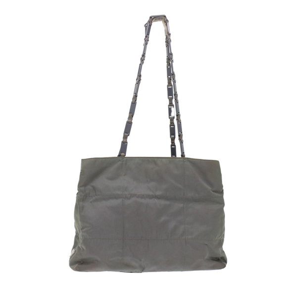 Prada | Bags | Prada Quilted Shoulder Bag Nylon Gray Auth Ar9997 | Poshmark